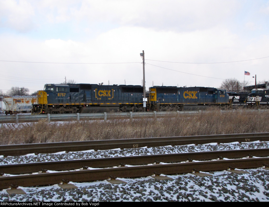 CSX 8757 and 8758
